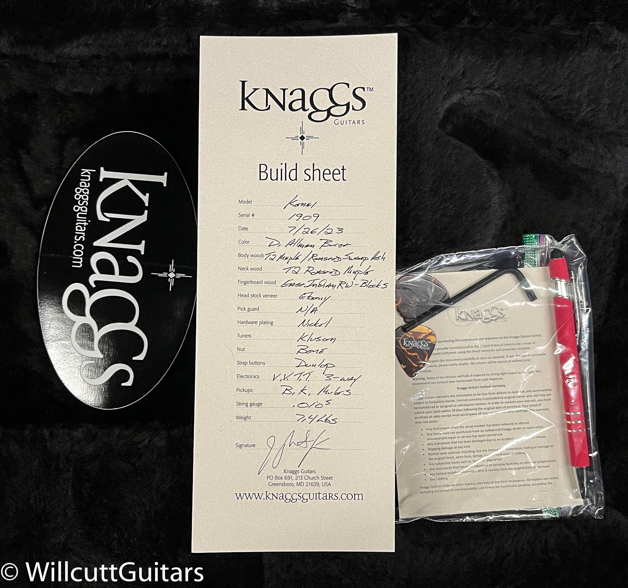 Knaggs Guitars - Willcutt Guitars