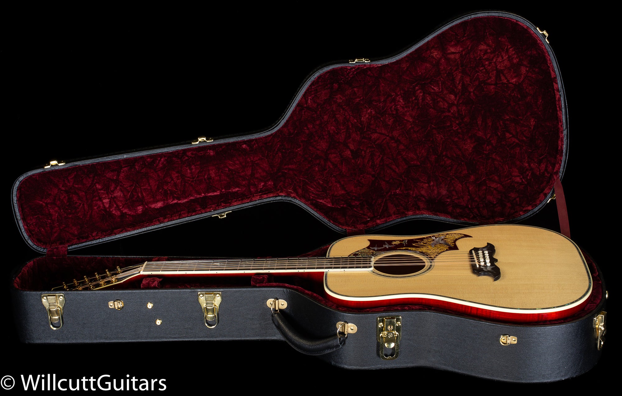 Gibson Doves in Flight 12 String Antique Natural (040) - Willcutt Guitars