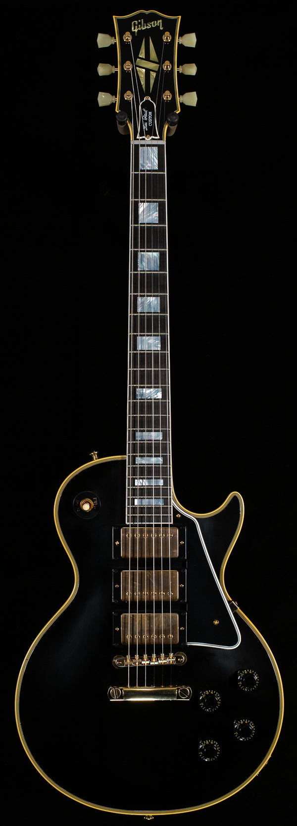 Gibson Custom Shop 1957 Les Paul Custom Reissue 3- Pickup VOS Ebony (2 ...