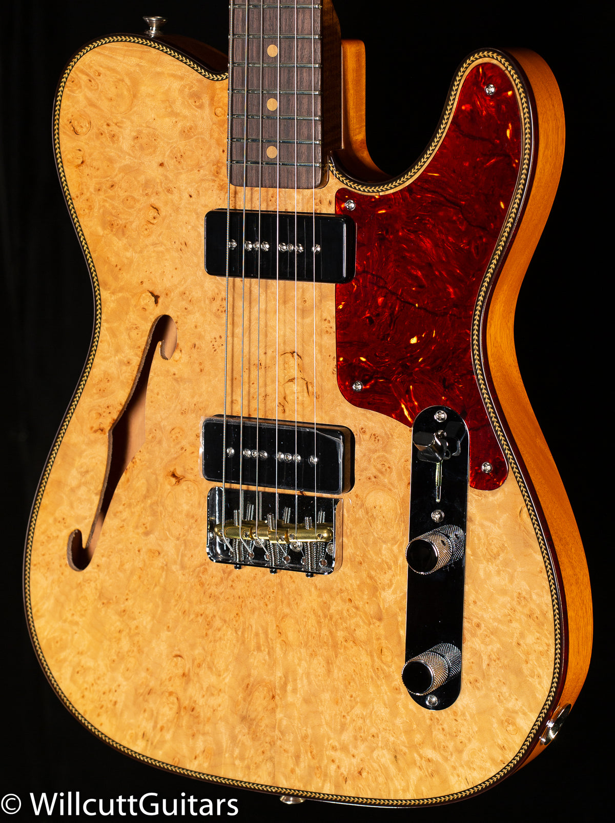 Fender Custom Shop Artisan Dual P90 Maple Burl Tele NOS, Rosewood Fing ...