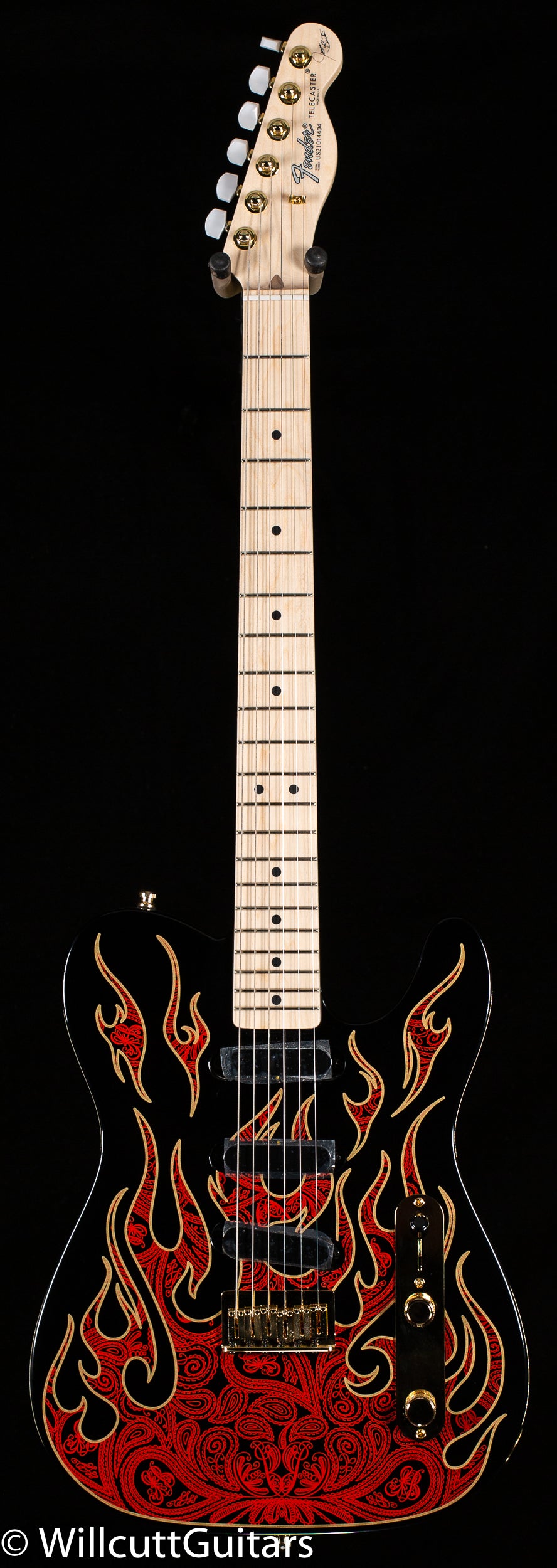 Fender James Burton Telecaster, Maple Fingerboard, Red Paisley Flames ...