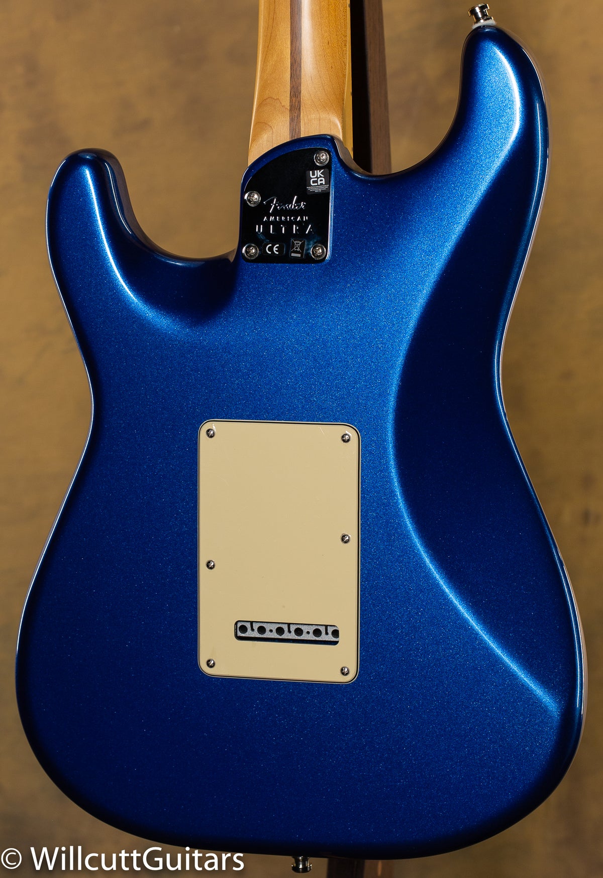 Fender American Ultra Stratocaster Cobra Blue Maple - Willcutt Guitars