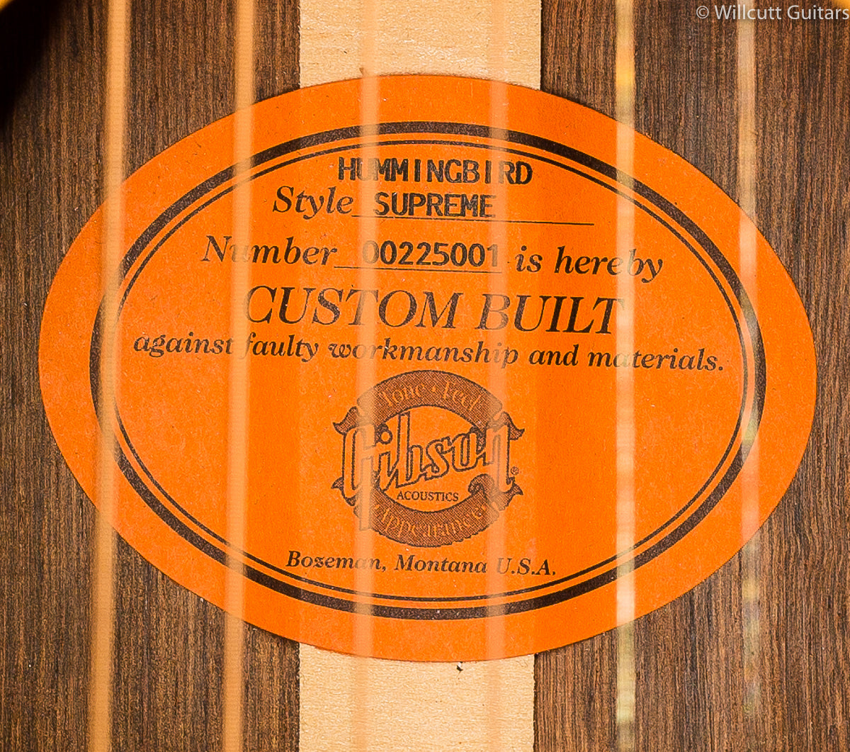 Gibson 2005 Master Museum Collection Hummingbird Supreme (001 ...