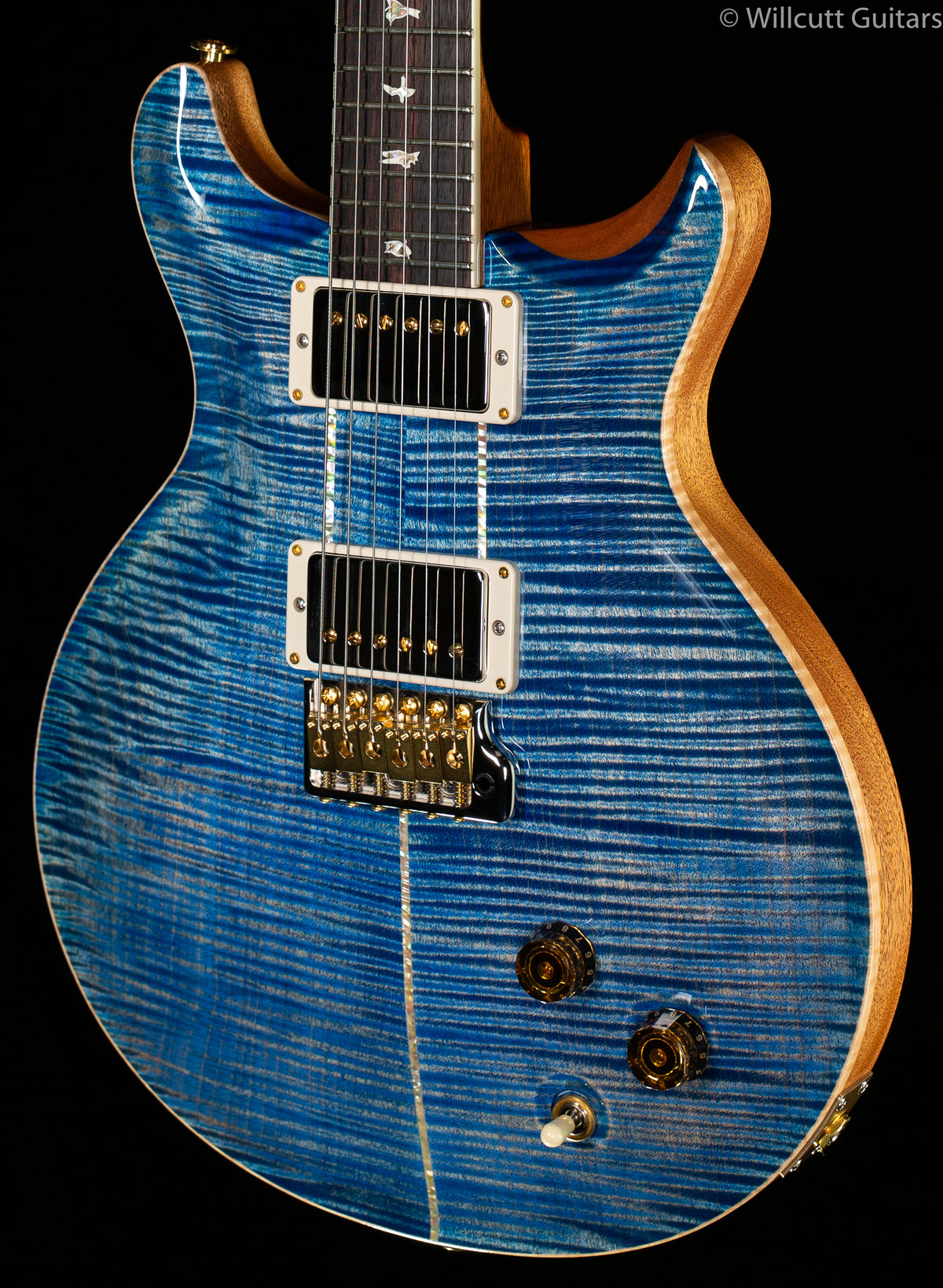 PRS Santana Retro Faded Blue Jean 10 Top - Willcutt Guitars