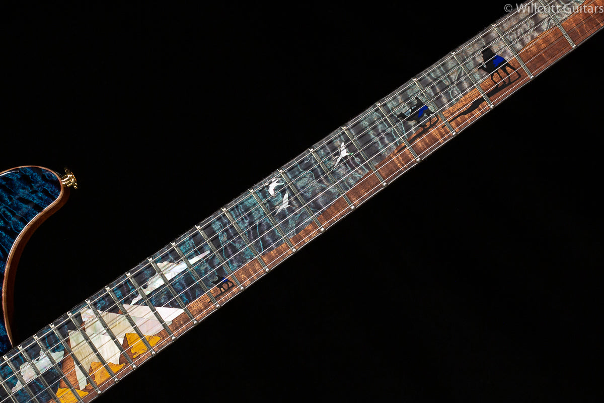 PRS Private Stock 7441 MC594 Pyramid Inlay Aqua Violet Dragon Breath ...