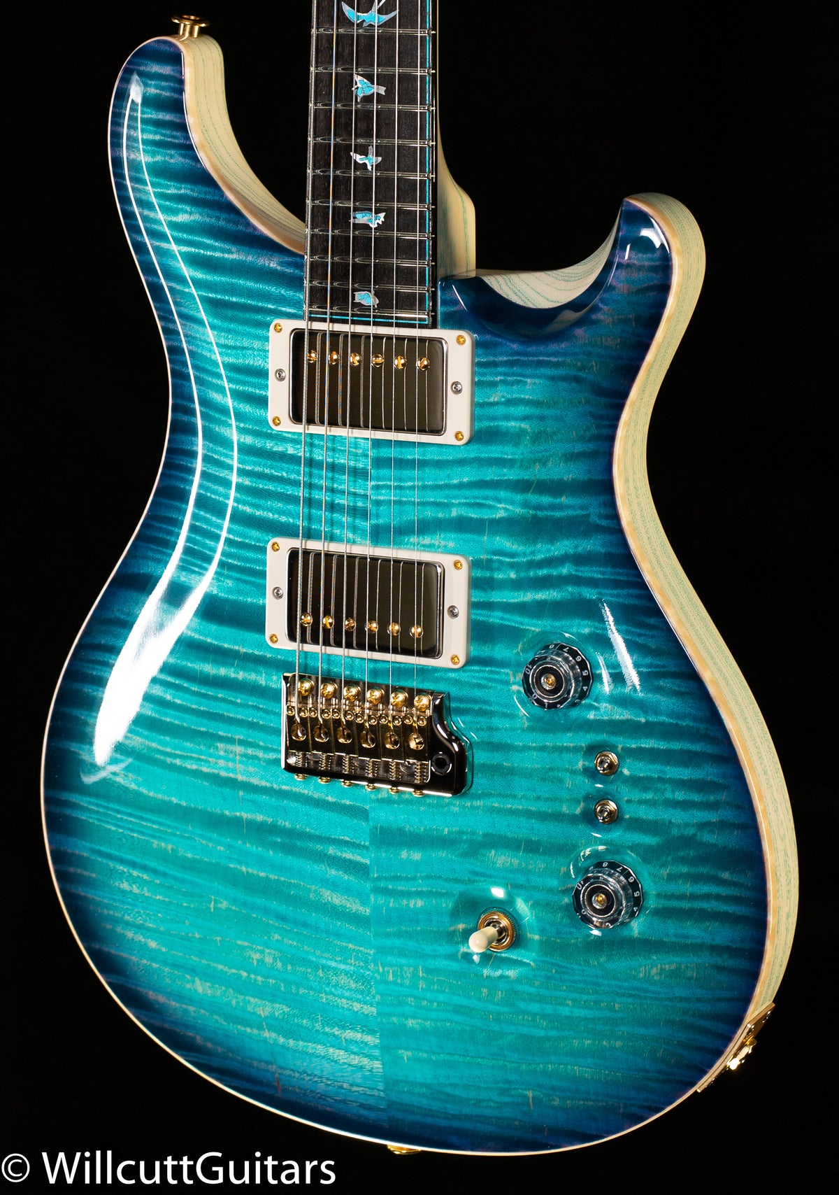 PRS Private Stock #9456 Custom 24-08 Faded Turquoise Smoke Burst ...