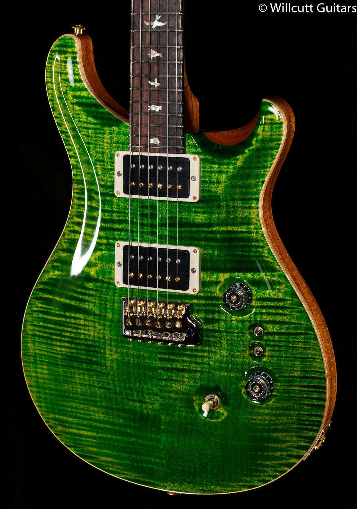 PRS 35th Anniversary Custom 24 Emerald 10 Top - Willcutt Guitars