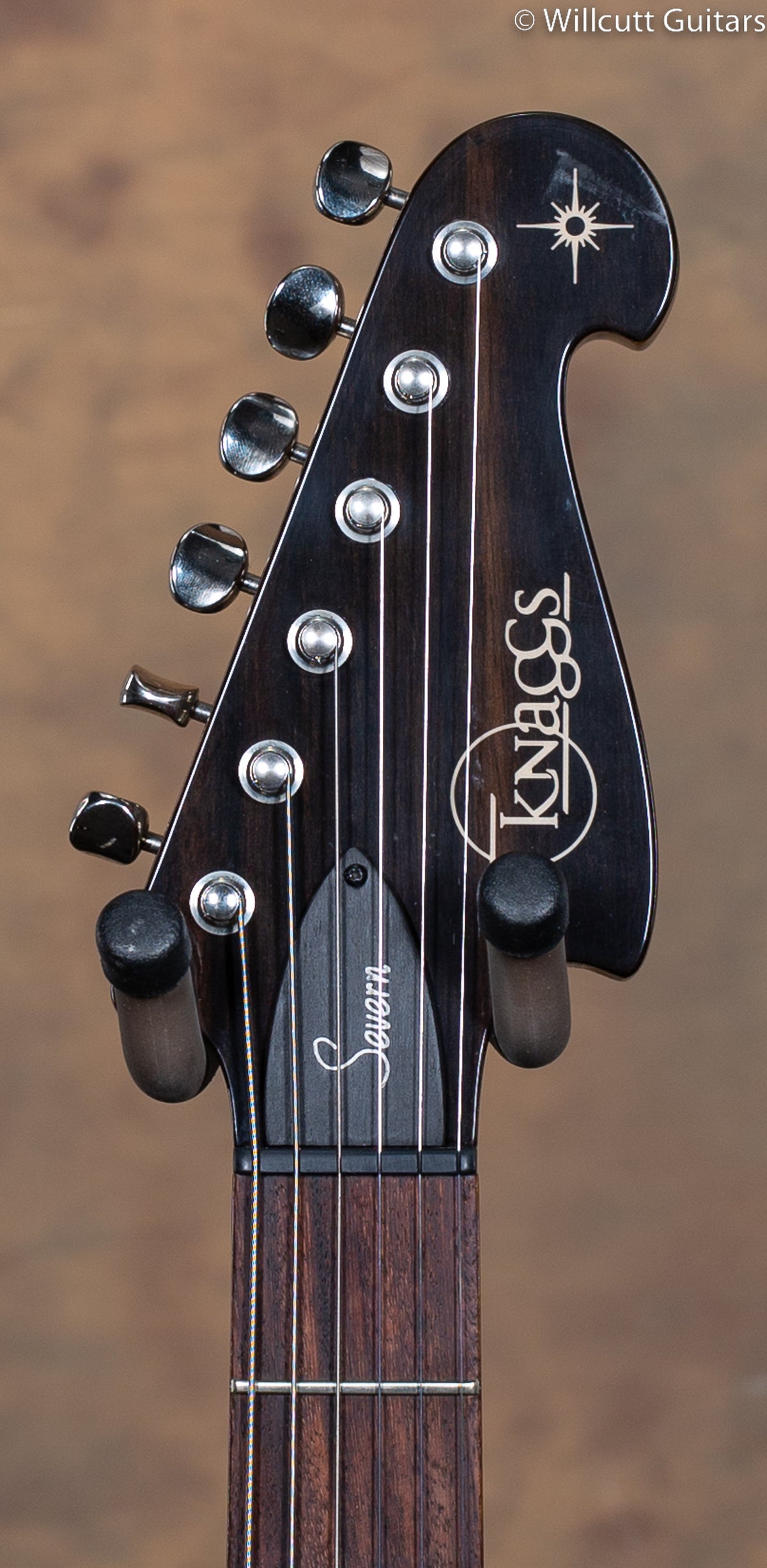 Knaggs Severn Larry Mitchell Fire Quilt Top - Willcutt Guitars