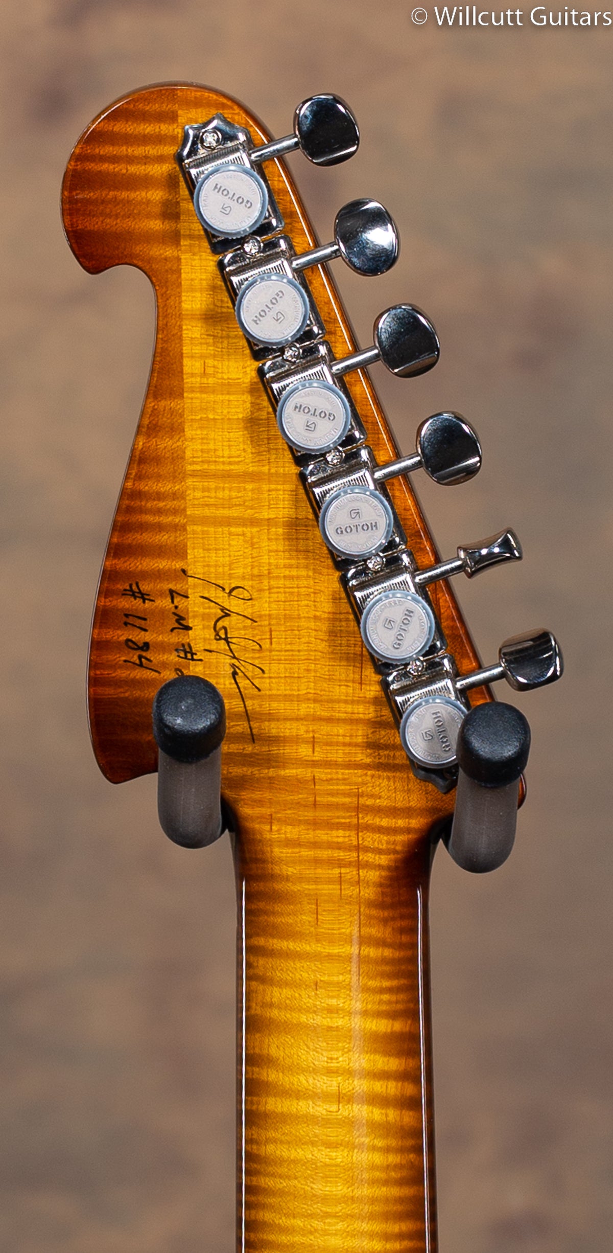 Knaggs Severn Larry Mitchell Fire Quilt Top - Willcutt Guitars