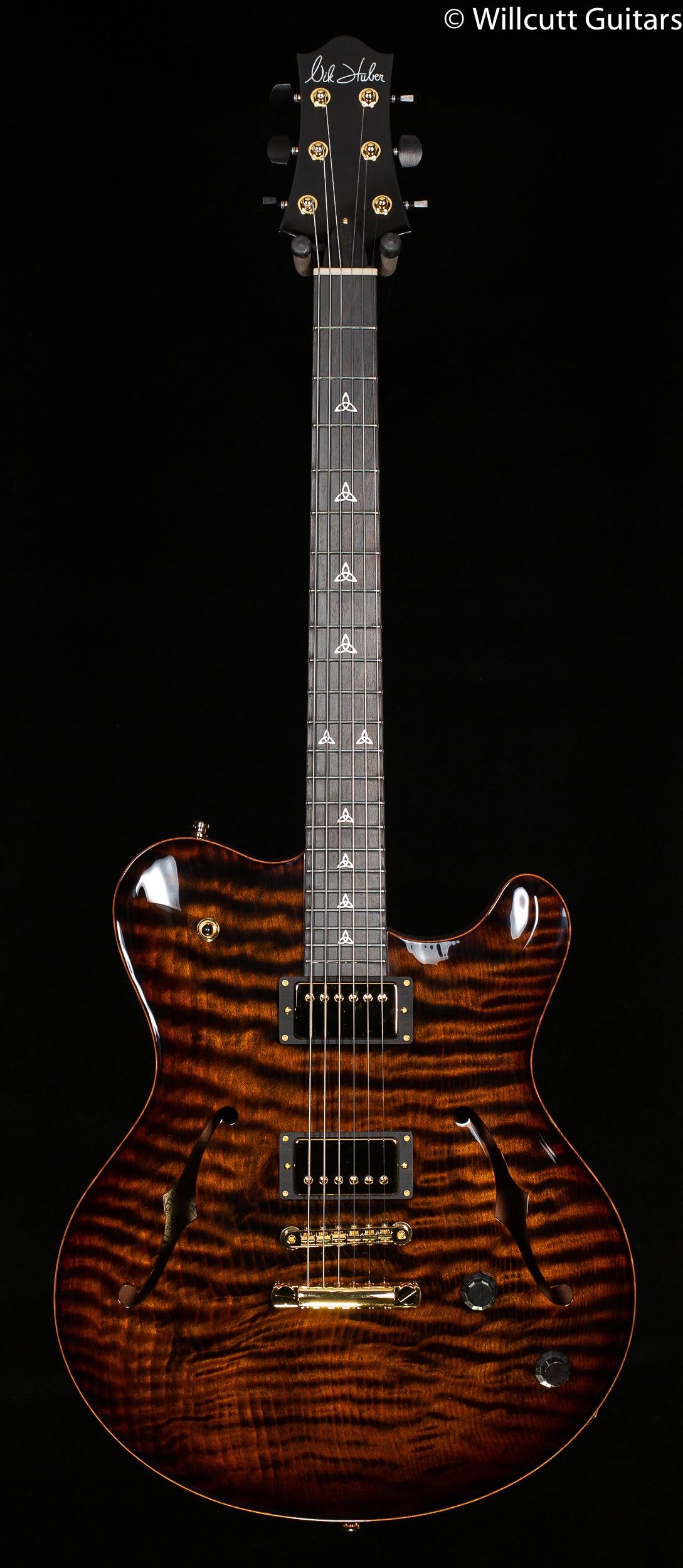 Nik Huber Rietbergen Standard Redwood Tiger Eye Burst - Willcutt Guitars