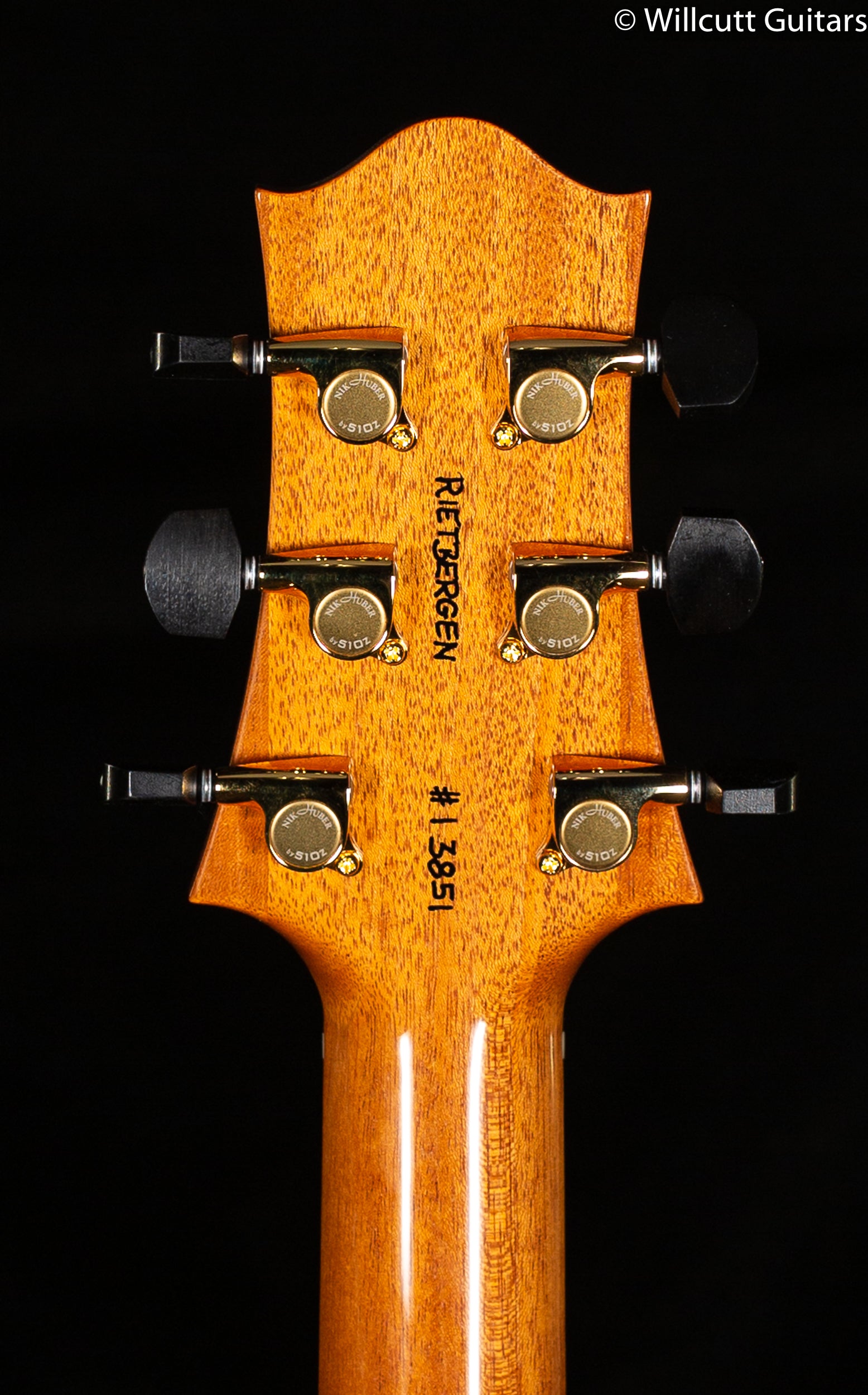 Nik Huber Rietbergen Standard Redwood Tiger Eye Burst - Willcutt Guitars