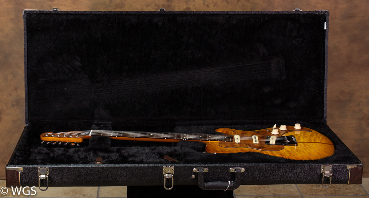 Knaggs Choptank Honey Burst Tier 1 Quilt BRW USED - Willcutt Guitars