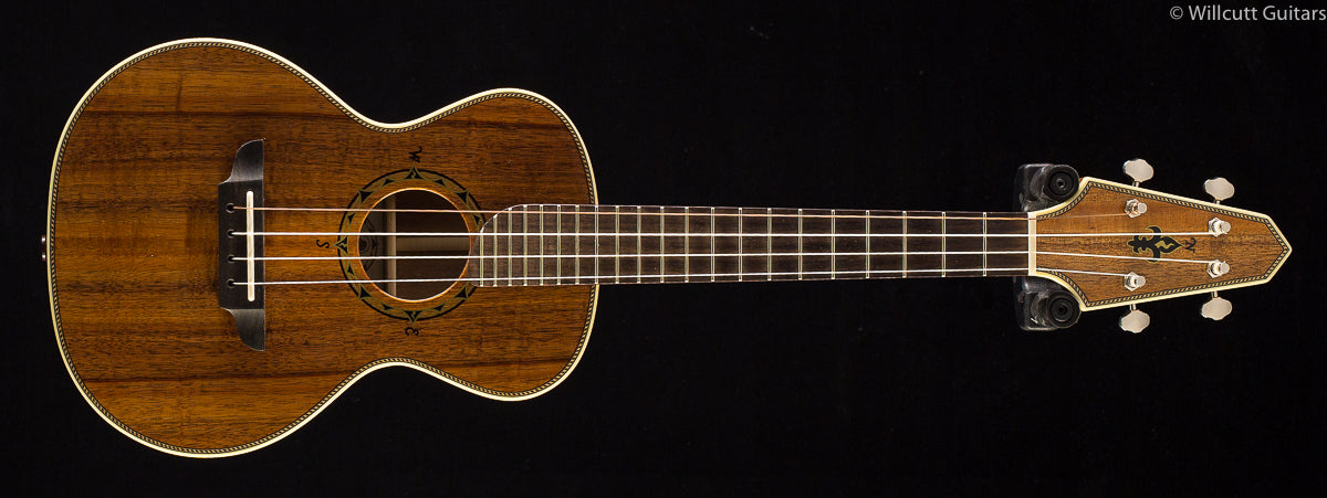 Renaissance Compass Rose Tenor Koa Ukulele (452) - Willcutt Guitars