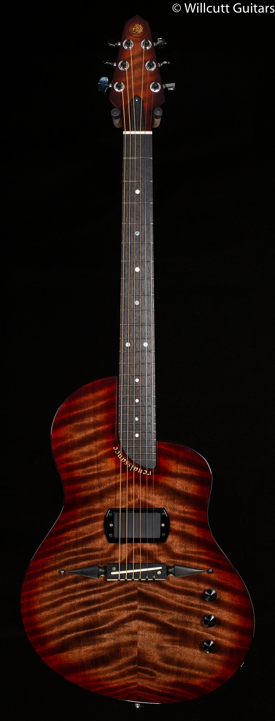 Rick Turner RS6 Standard Deuce Amplicoustic Curly Redwood Burst (669 ...