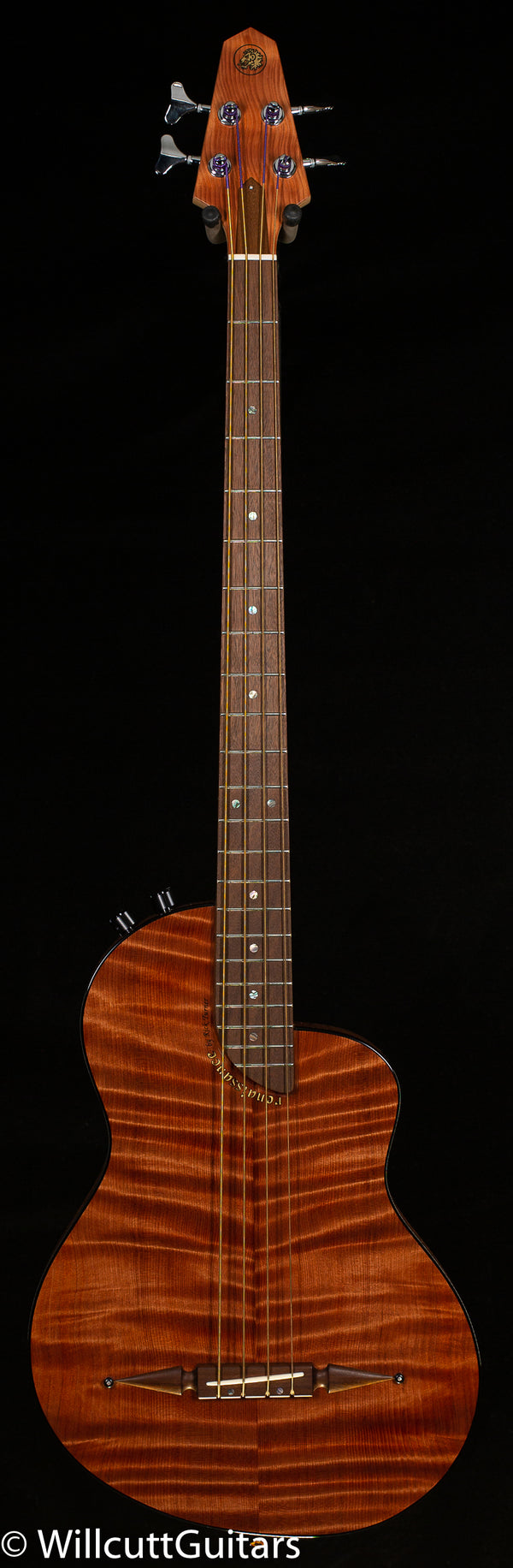 Renaissance RB4 Standard 4 String AmpliCoustic Bass Guitar Natural Red ...