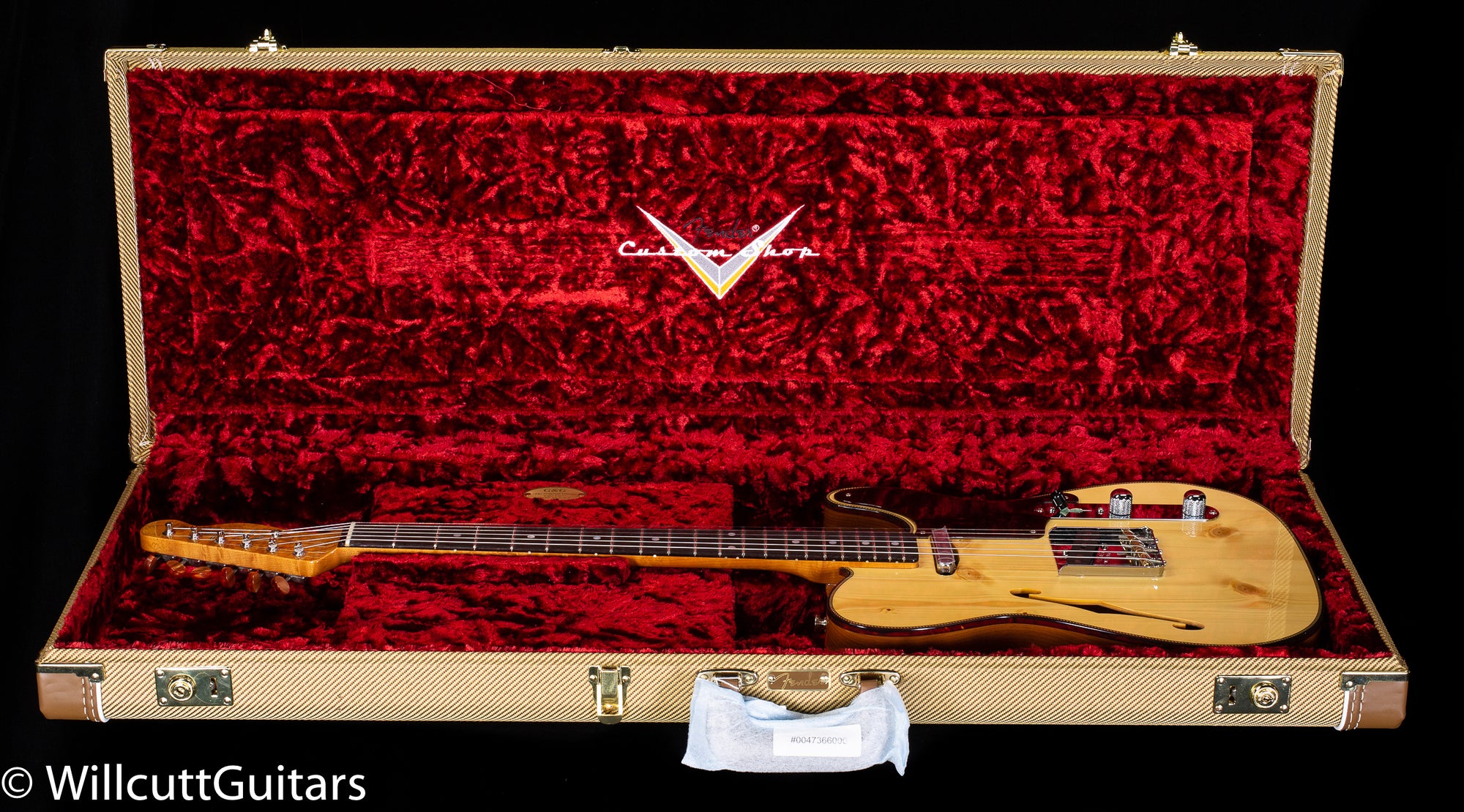 Fender Custom Shop Artisan Knotty Pine Tele Thinline AAA Rosewood Fing ...