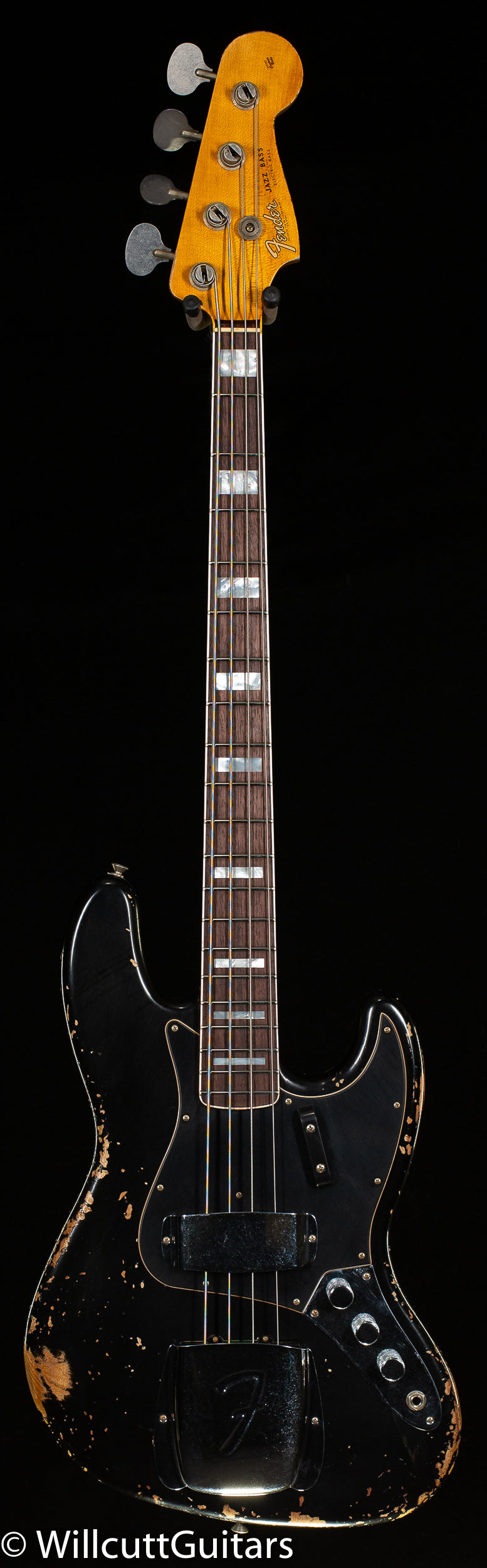 Fender Custom Shop LTD 1964 Custom Jazz Bass Heavy Relic Aged Black (2 ...