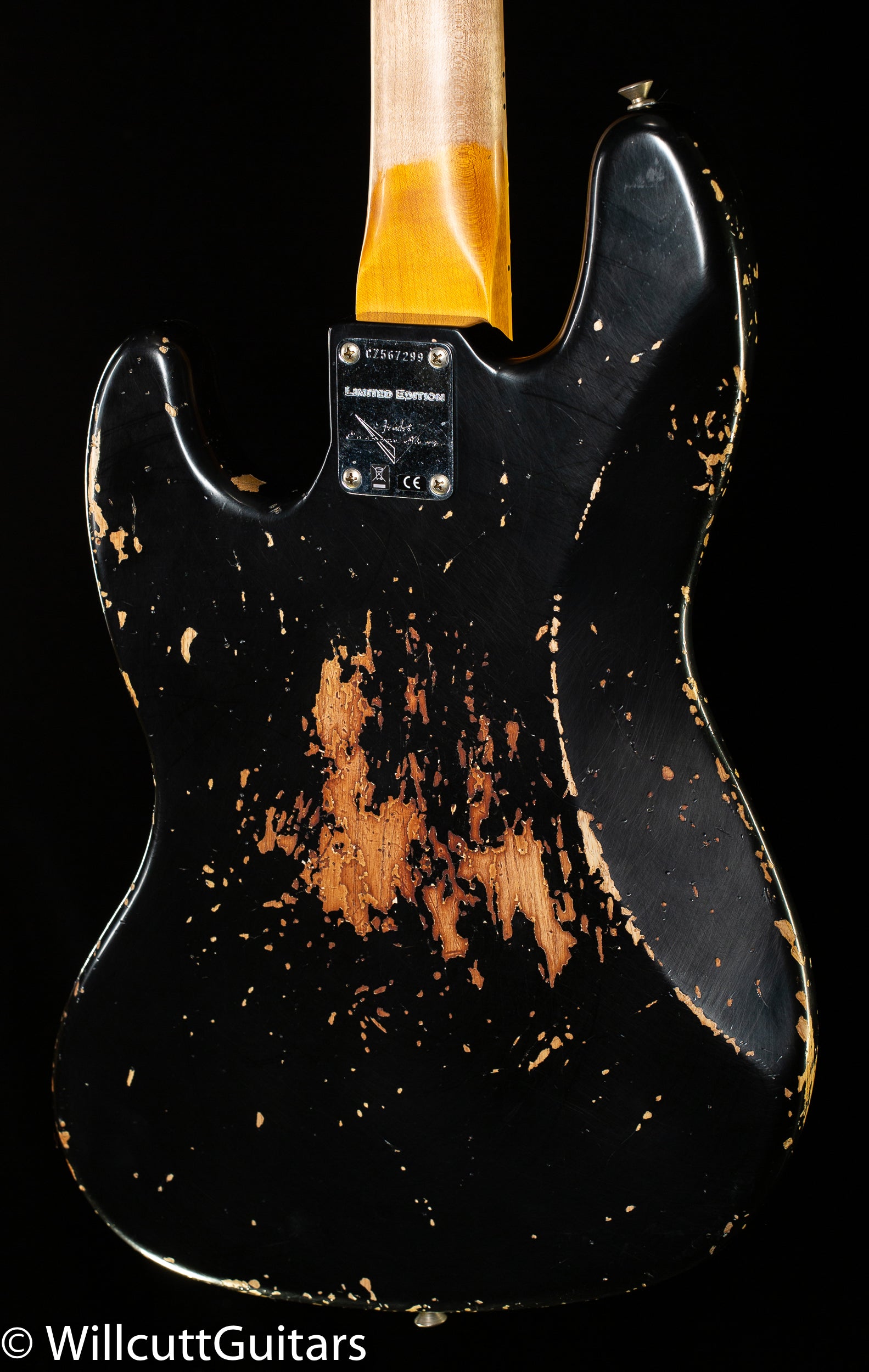 Fender Custom Shop LTD 1964 Custom Jazz Bass Heavy Relic Aged Black (2 ...