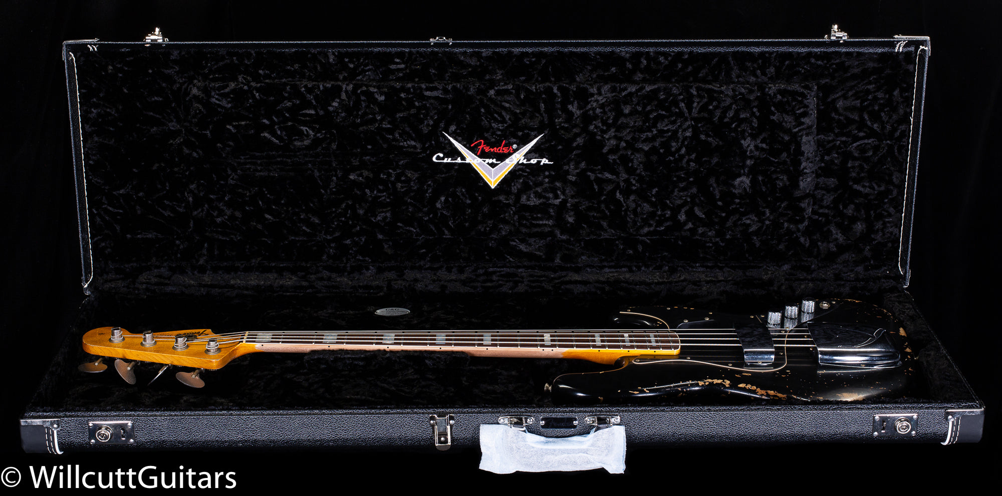 Fender Custom Shop LTD 1964 Custom Jazz Bass Heavy Relic Aged Black (2 ...