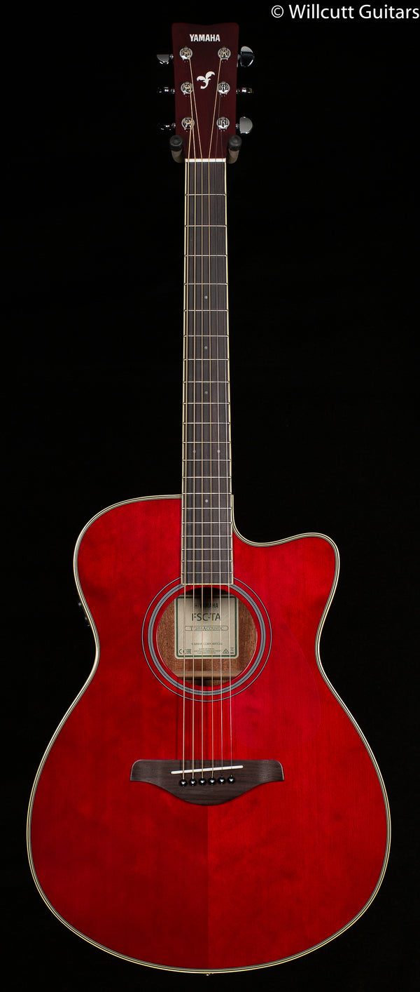 Yamaha FSC TransAcoustic Ruby Red (530) - Willcutt Guitars