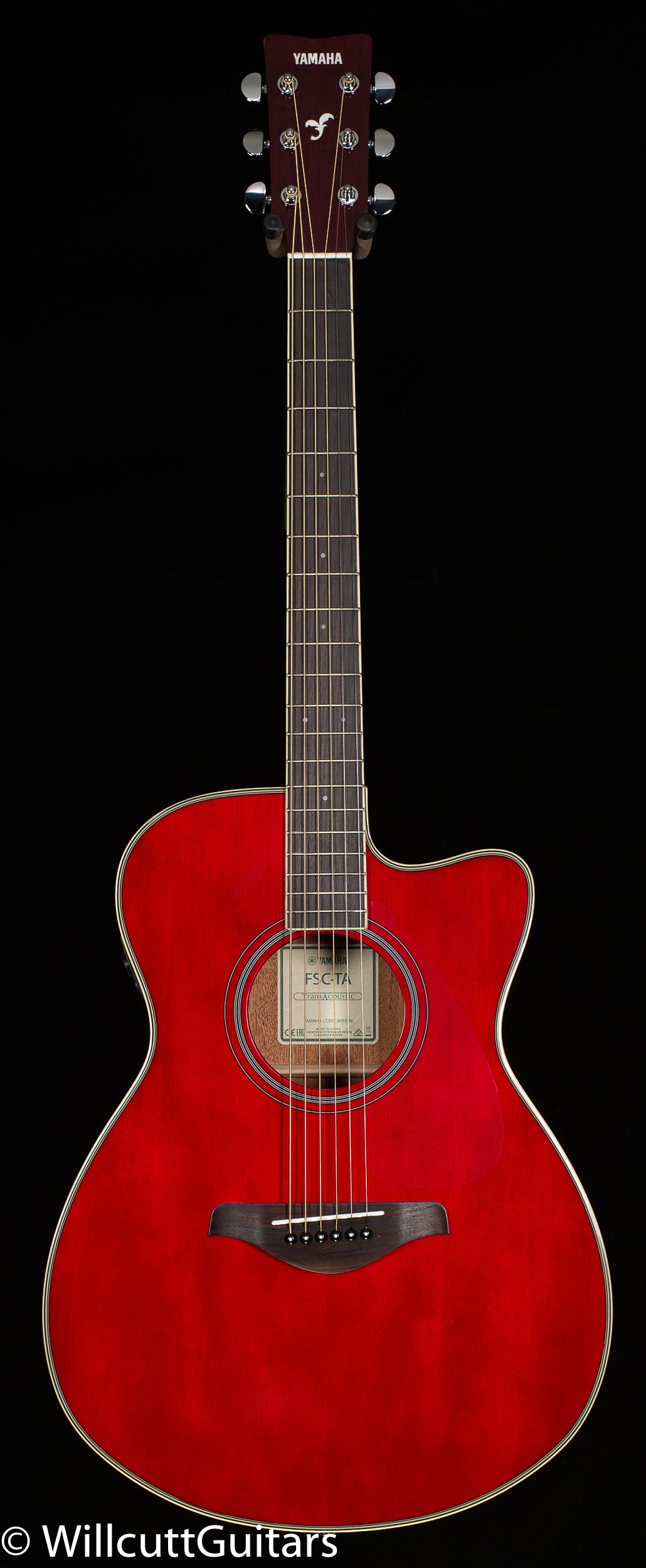 Yamaha FSC TransAcoustic Ruby Red (541) - Willcutt Guitars