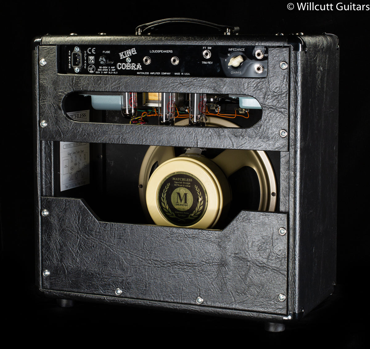Matchless King Cobra 112 Combo Black Silver - Willcutt Guitars