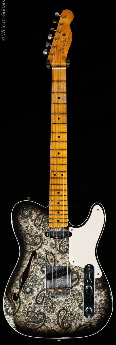 Fender Custom Shop LTD Double Esquire Thinline Custom Relic Aged Black ...