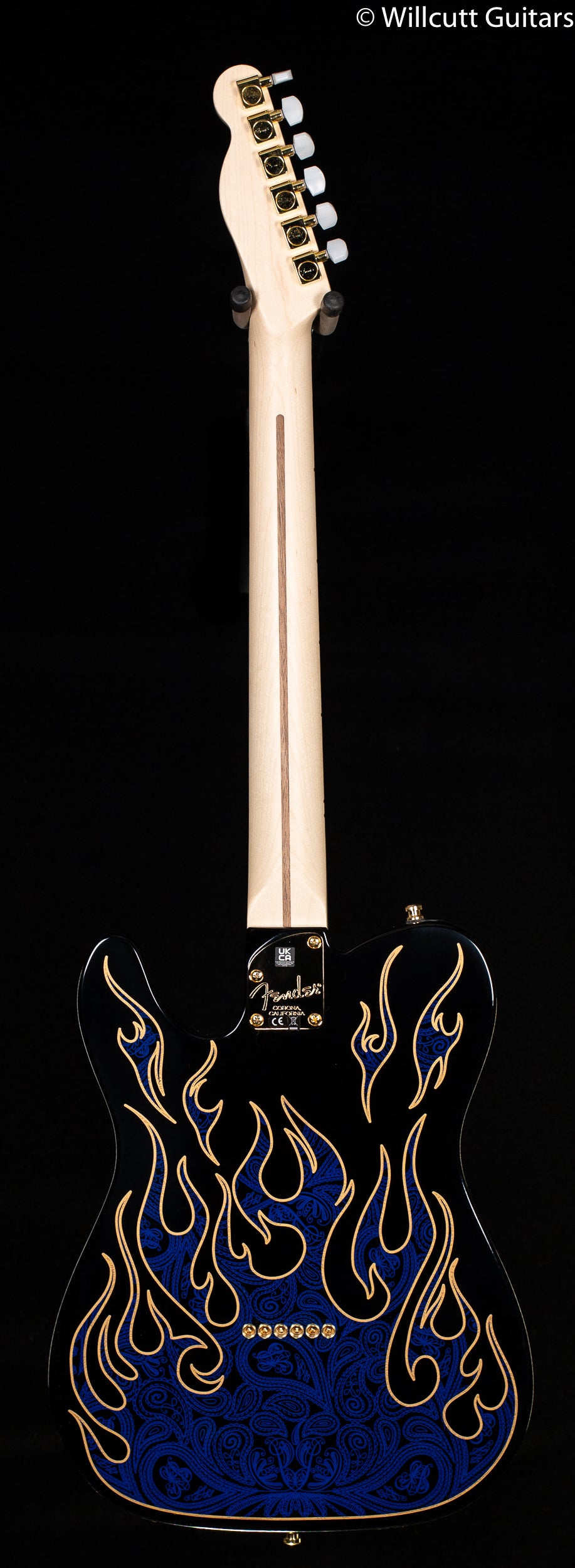 Fender James Burton Telecaster Blue Paisley Flames - Willcutt Guitars